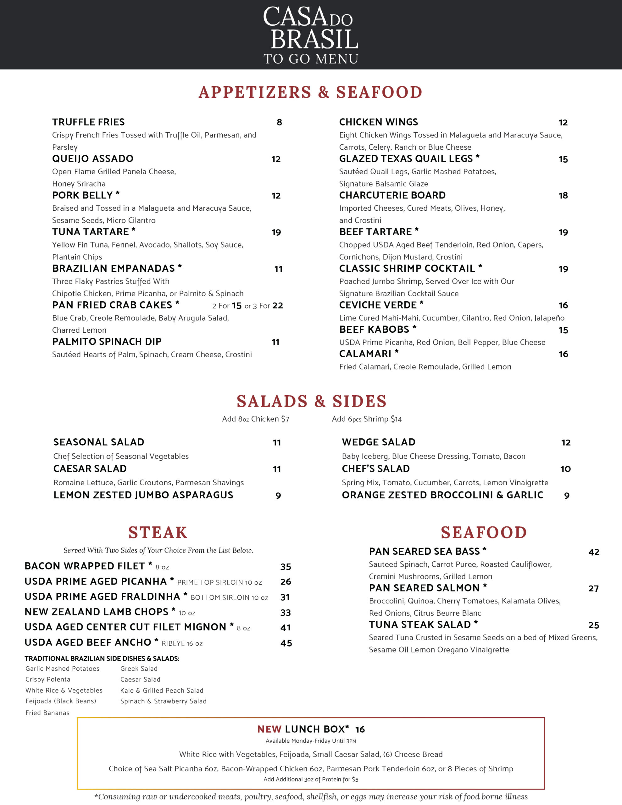 Dine To Go from Casa do Brasil | College Station, TX
