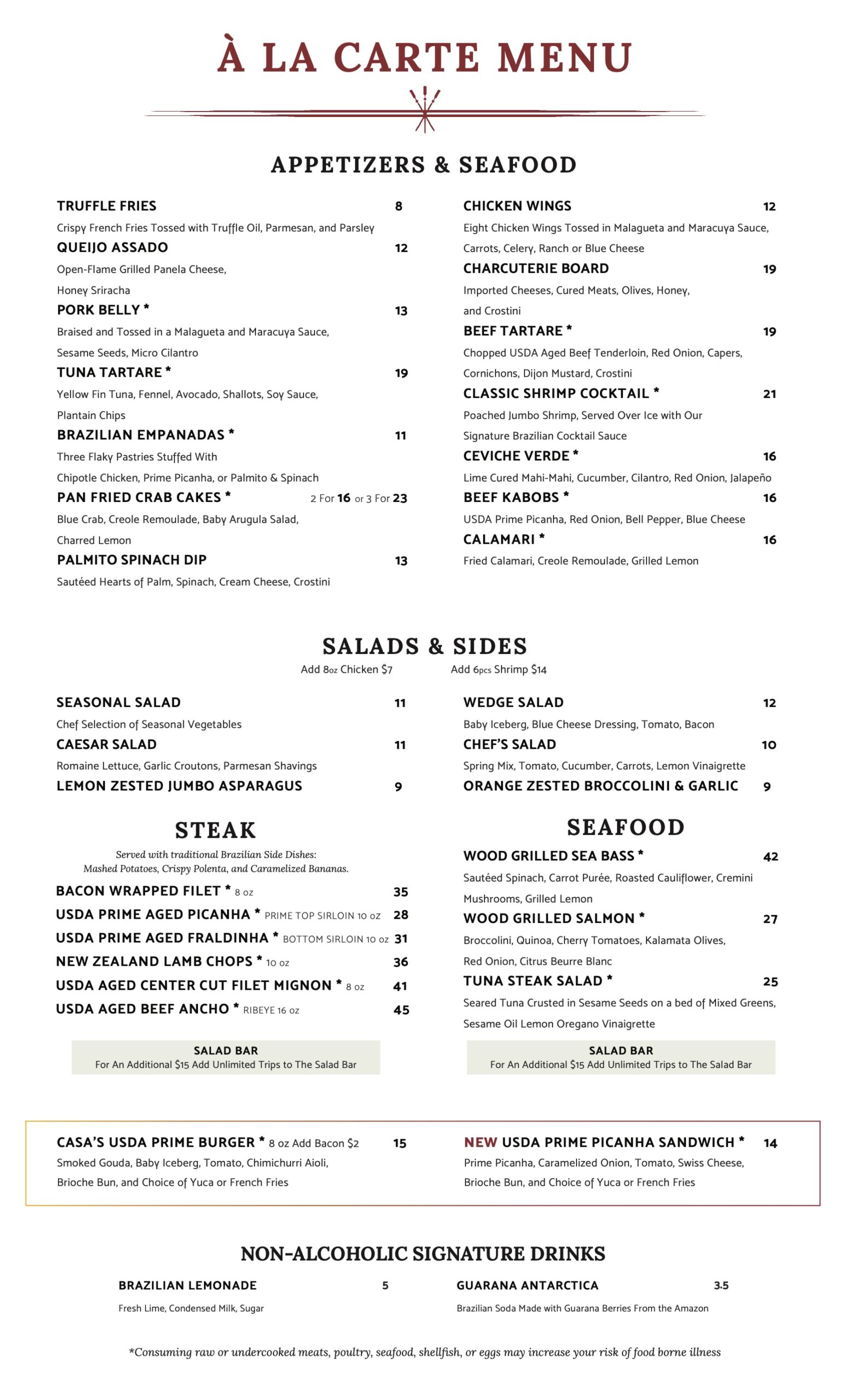 Houston Menu - Casa do Brasil